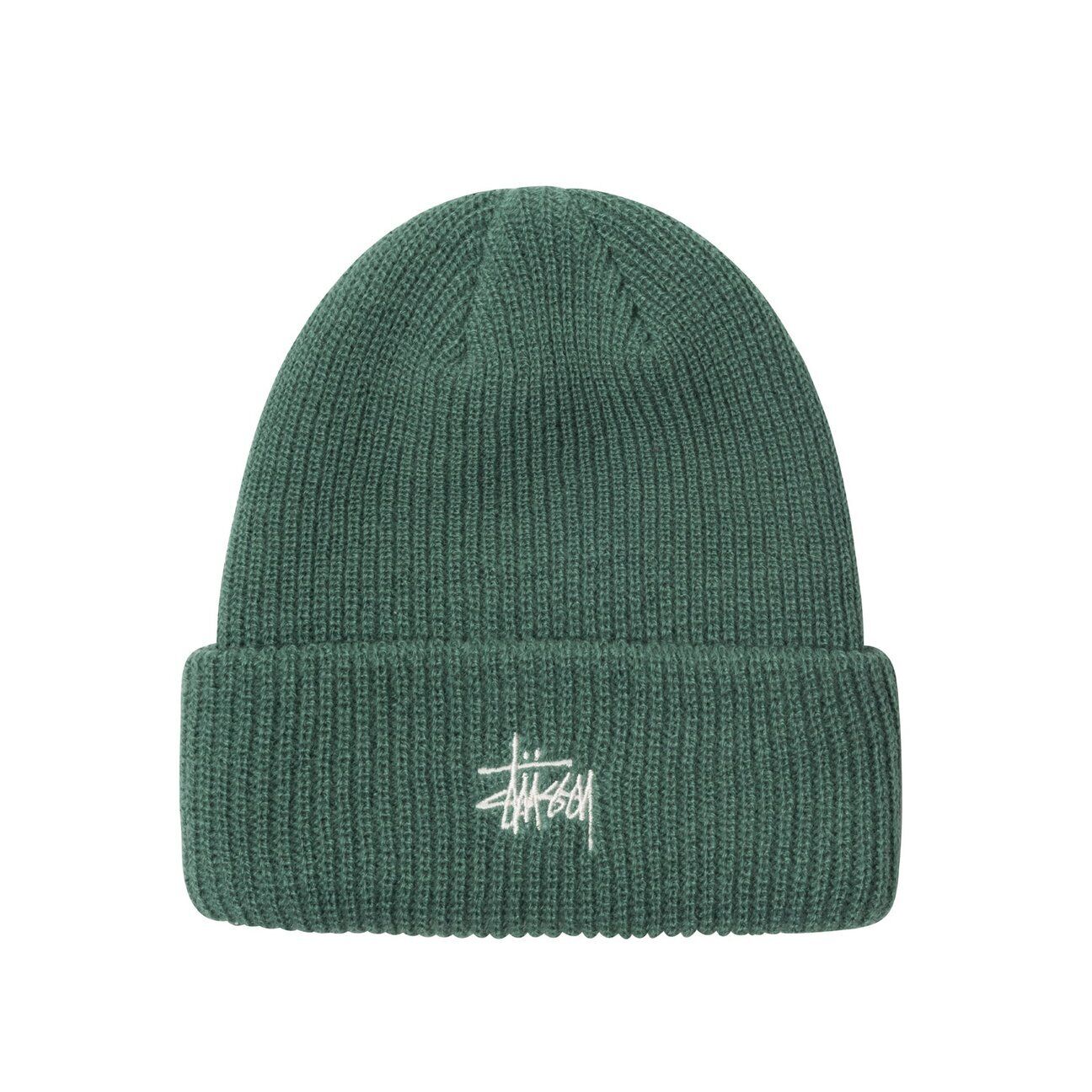 STUSSY BASIC CUFF BEANIE SPRUCE | shoparchive.us