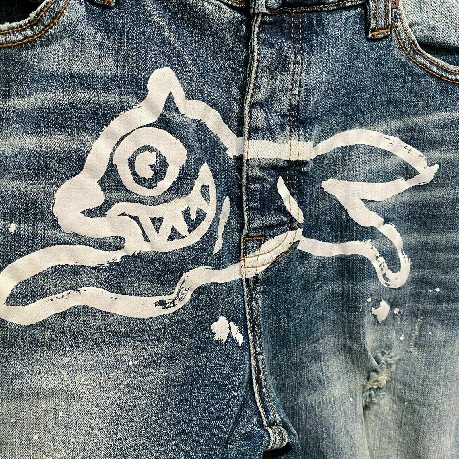 ICECREAM YOSHI JEAN MED BLUE WASH BBC ICE CREAM | shoparchive.us