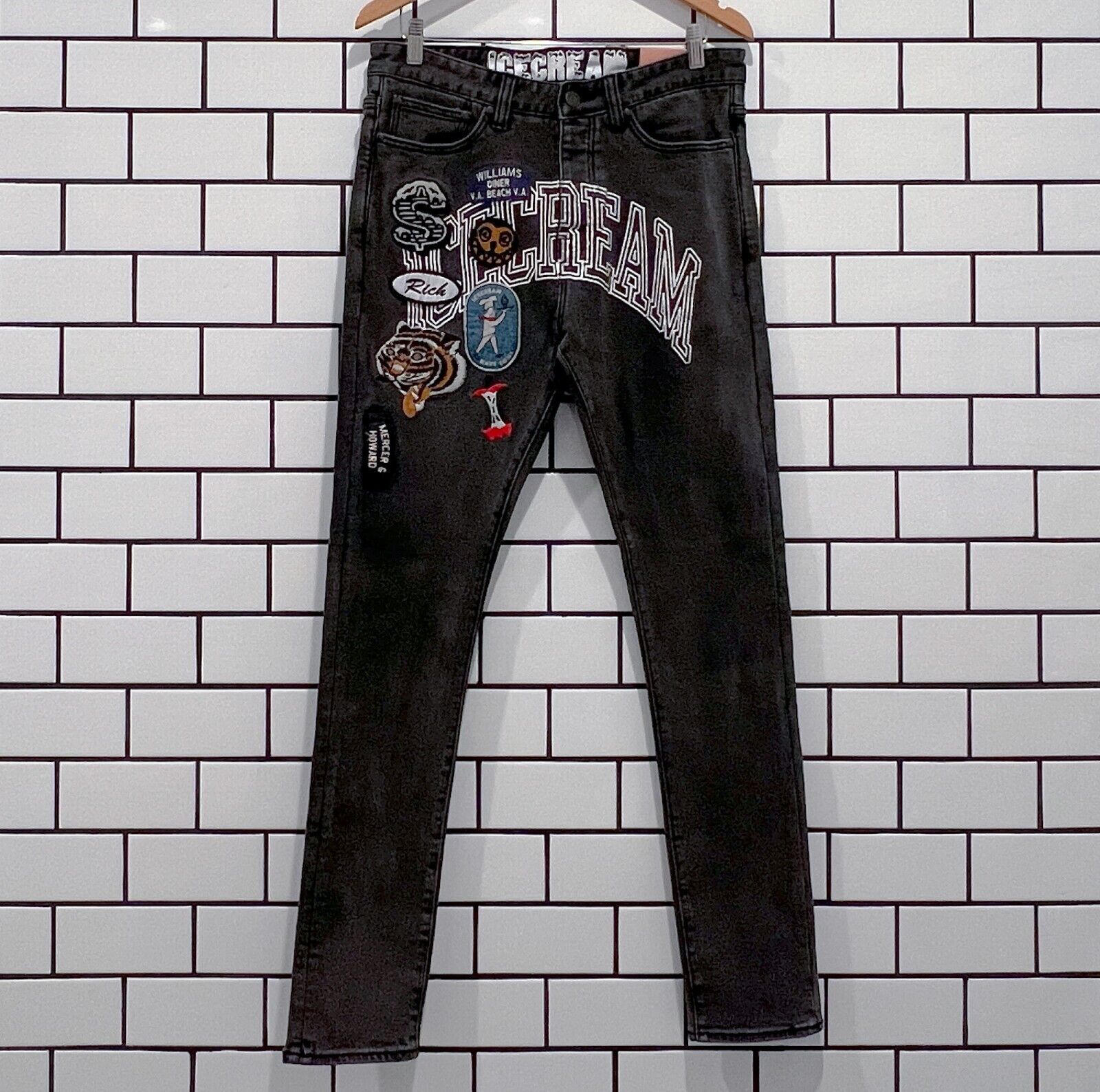 ICECREAM STACKS JEAN SYRUP BLACK BILLIONAIRE BOYS CLUB BBC ICE CREAM ...