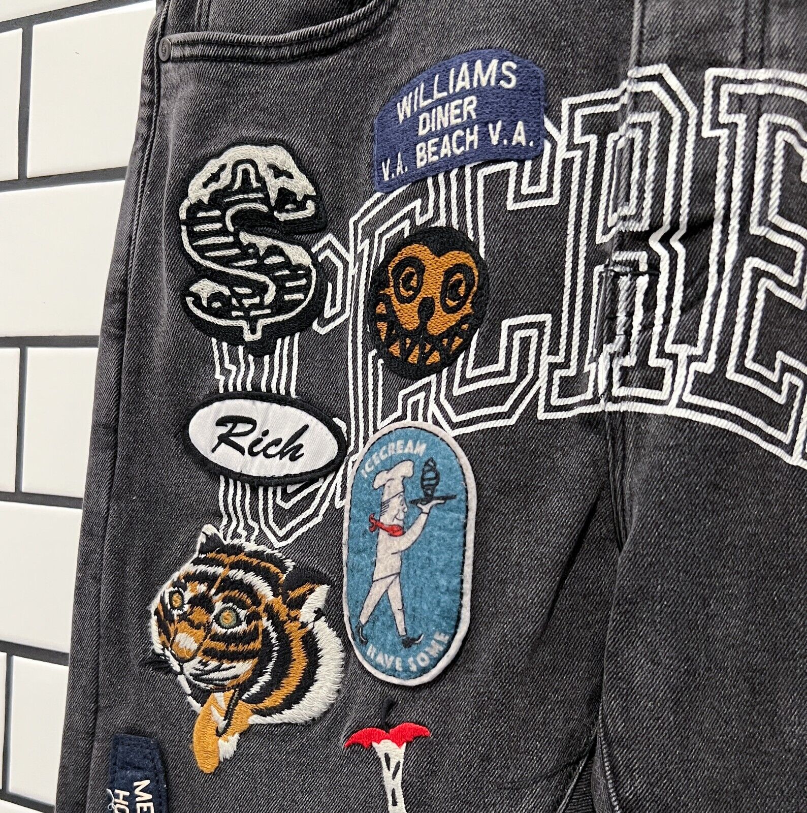 ICECREAM STACKS JEAN SYRUP BLACK BILLIONAIRE BOYS CLUB BBC ICE CREAM ...