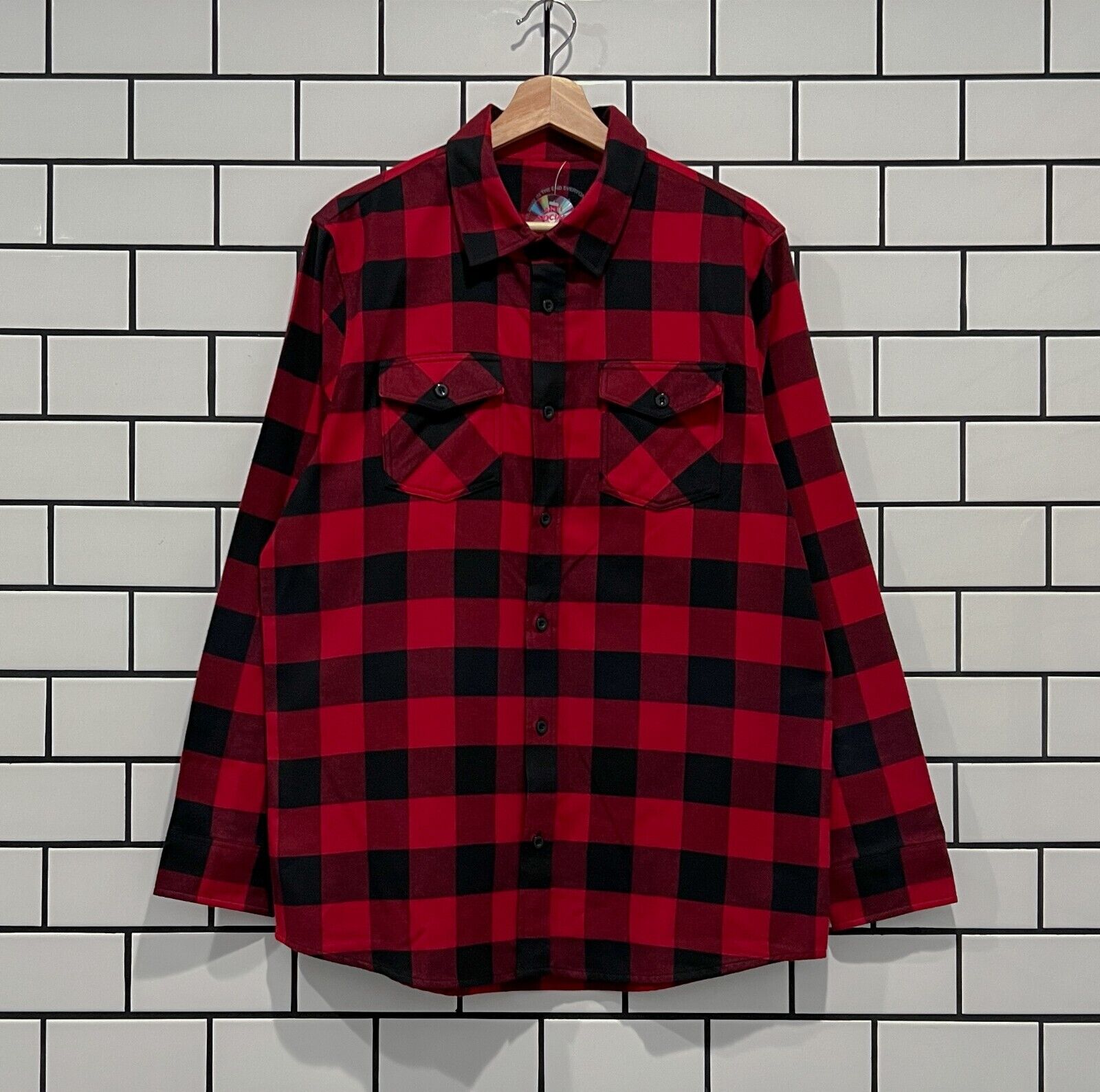 ANTI SOCIAL SOCIAL CLUB ASSC HAPPIEST PLACE ON EARTH FLANNEL RED ...