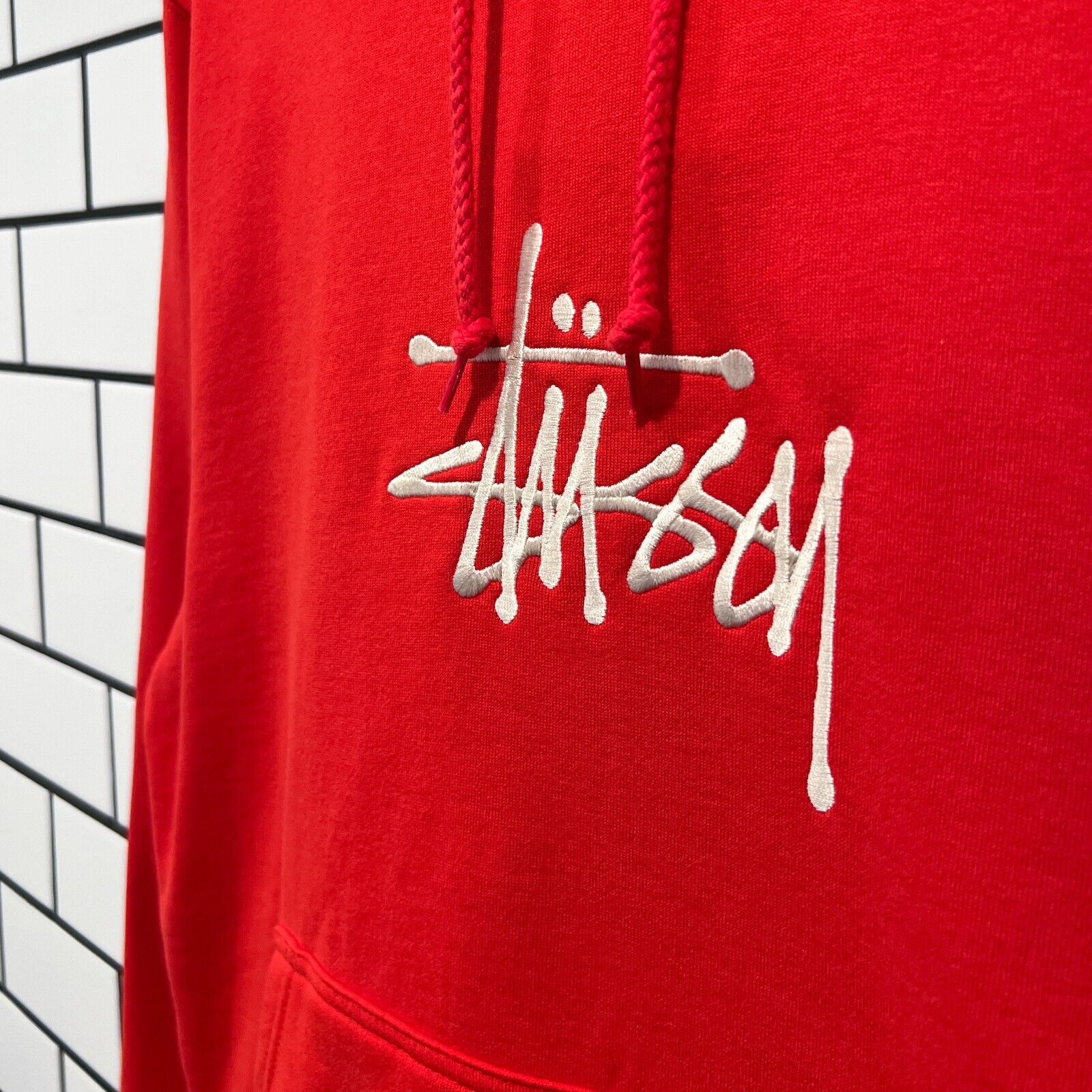 STUSSY BASIC STUSSY APP HOOD RED | shoparchive.us