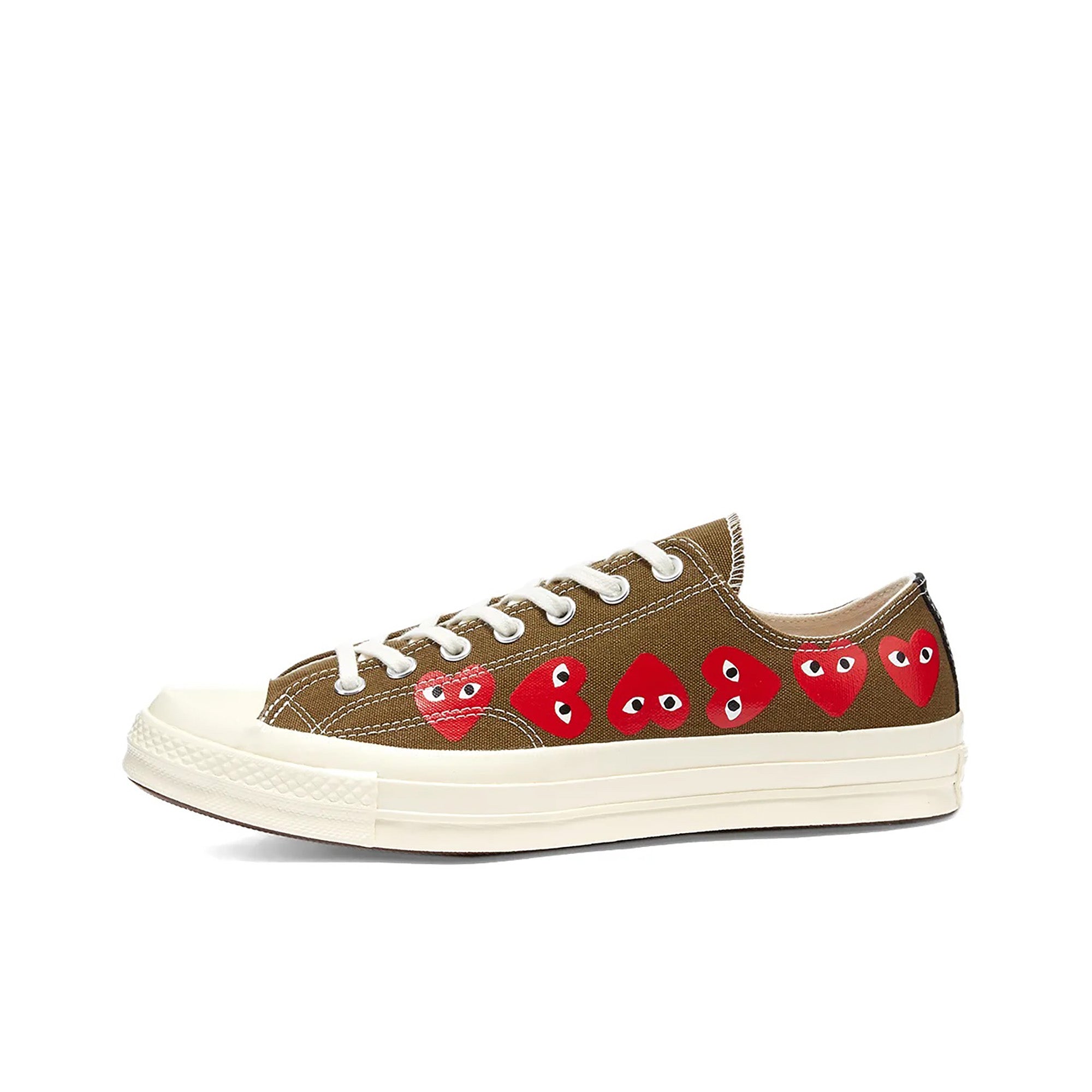 CDG PLAY CONVERSE GREEN LOW UNISEX AZ-K117-001-1 | shoparchive.us